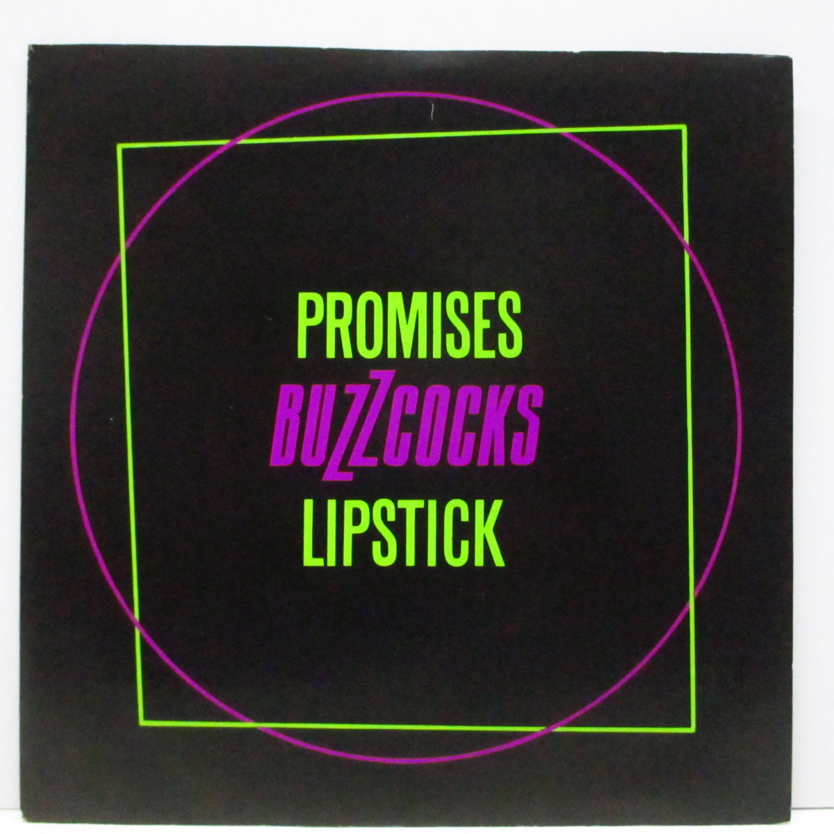 BUZZCOCKS (バズコックス) - Promises / Lipstick (UK オリジナル 「ラウンド・センター」7"+PS)